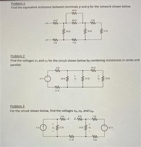Solved Problem 1 Find The Equivalent Resistance Between