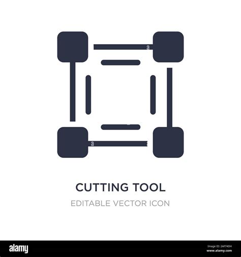 Cutting Tool Selection Icon On White Background Simple Element