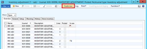 Inventory Adjustment In Microsoft Dynamics AX 2012 R3