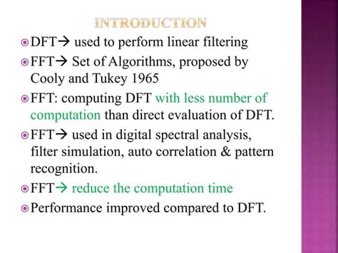 Properties Of Dft Pptx Digital Audio Computer Software And Applications