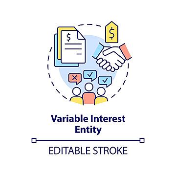 Variable Interest Entity Concept Icon Graphic Ownership Concept Vector