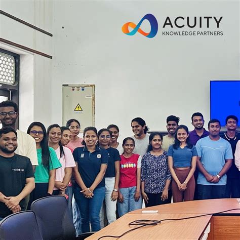 Acuity Knowledge Partners On Linkedin Acuity Knowledge Partners Sri Lanka Conducted The First