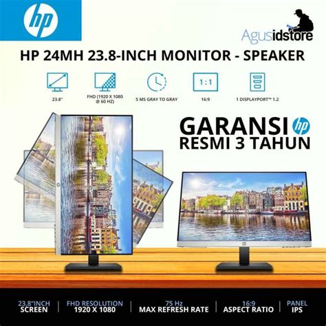 Jual Hp Mh Led Monitor Inch Fhd Ips Hz Bezelless Ergonomic Built In Speaker Di Seller