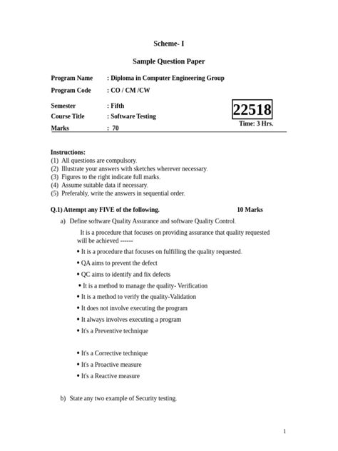 Software Testing Sample Solved Pdf Software Testing Software Bug