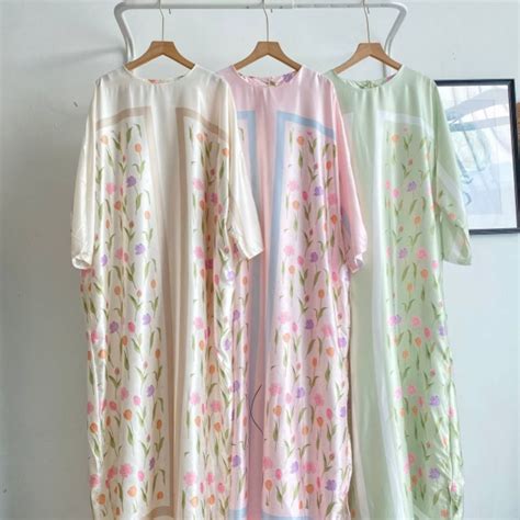 Hot Aaira Visella Flower Kaftan Shopee Malaysia