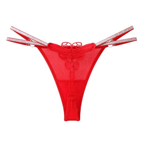 G String Women Lace Embroidery Sexy Thong Hip Hot Temptation Panties