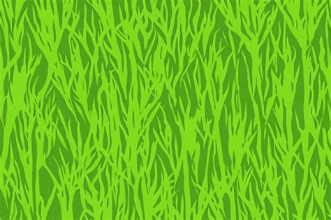 Endless Green Seamless Vector Patterns Of Lush Grass Premium Ai