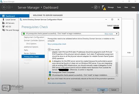 Install Active Directory On Windows Server 2012 2016 And 2019