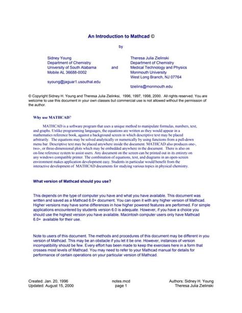 Mathcad Prime Presentation Slides Introduction Pptx