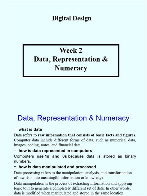 Data Representation Pdf Decimal Binary Coded Decimal