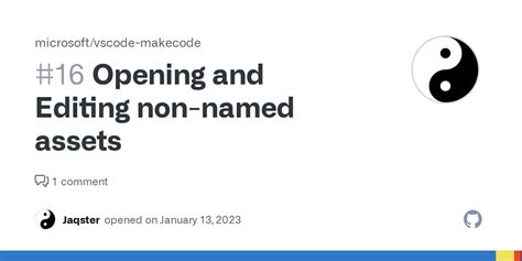 Opening And Editing Non Named Assets · Issue 16 · Microsoftvscode Makecode · Github