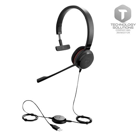 Audífonos C MICROF Jabra Evolve II Mono Black Technology