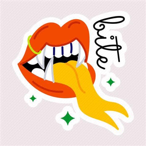 Devil Bite Vampire Bite Vampire Mouth Vampire Teeth Vampire Tongue Icon Download On Iconfinder