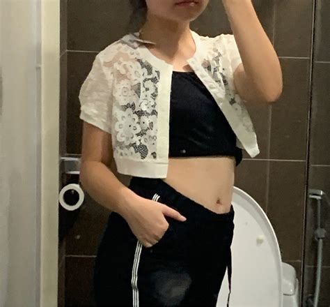 Laced Crop Overlay Womens Fashion Tops Blouses On Carousell