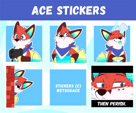 Ace Stickers — Weasyl Ace Stickers — Weasyl