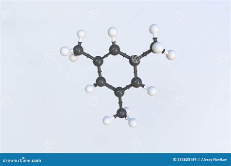 Mesitylene Molecular Structures 135 Trimethylbenzene 3d Model