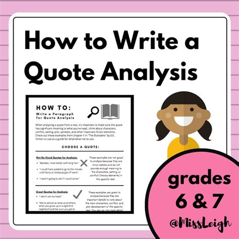 Writing A Paragraph Quote Analysis Use With Any Text Be An Example
