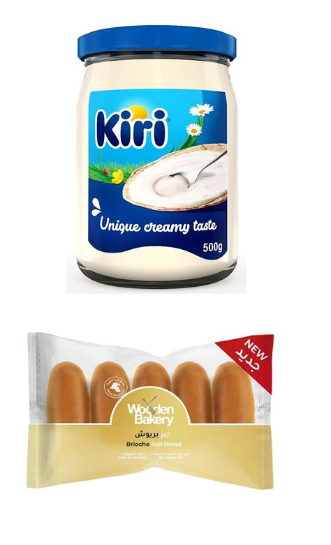 Buy Kiri Cream Cheese Spread Jar 500g Woodenbakery Brioche Milk Roll