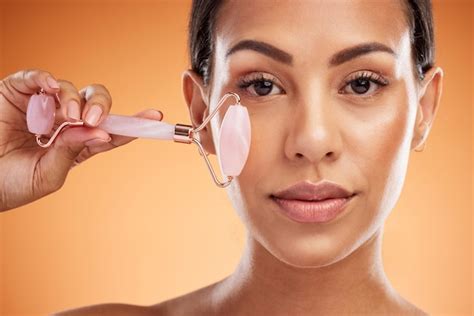 Premium Photo Woman Beauty And Makeup Roller Tool For Cosmetic Luxury