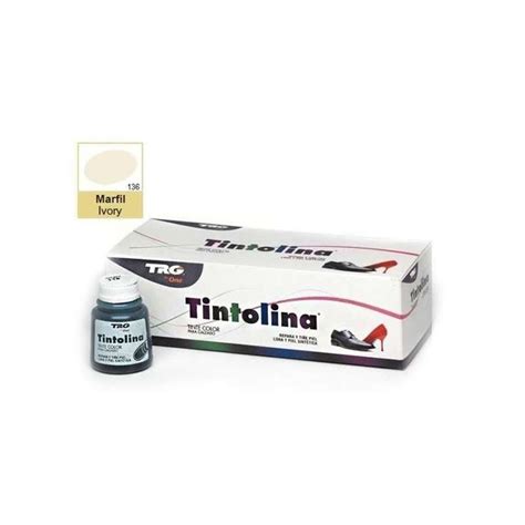 Краска цвета слоновая кость для кожи универсальная TRG Tintolina, 25 мл ...