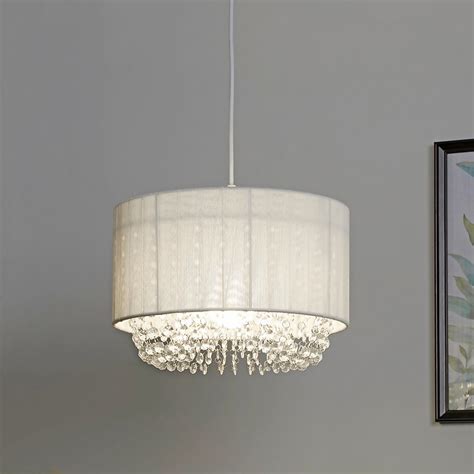 Bellano Easy Fit Lamp Shade White Homebase