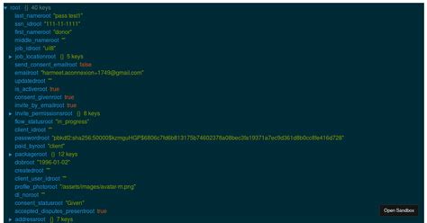 React Json Prettify Examples Codesandbox