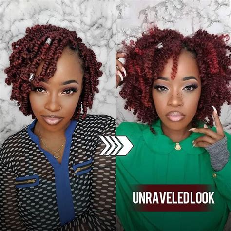 8 Packs Short Spring Twist Crochet Hair 4inch Pretwisted Passion Twist