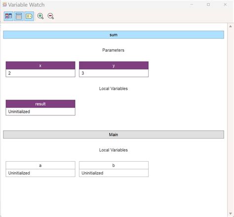 Variable Watch Window TestingDocs