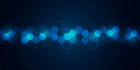 Abstract Molecules On Dark Blue Background Molecular Structures Or Ch By Brkcloud Thehungryjpeg