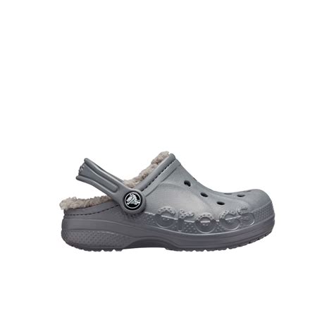 키즈 크록스 바야 라인드 클로그 차콜 Crocs Kream