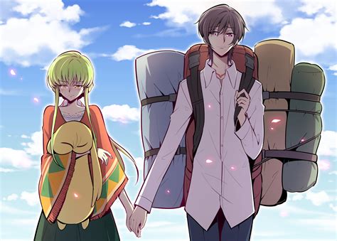 4k Holding Hands Tears Cc Anime Boys Sky Clouds Code Geass