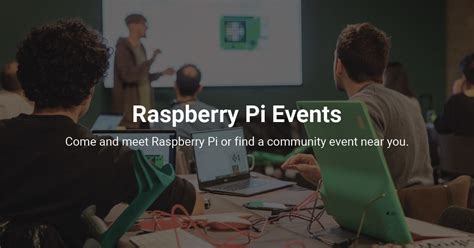 Raspberry Pi Events Events SHM Forum