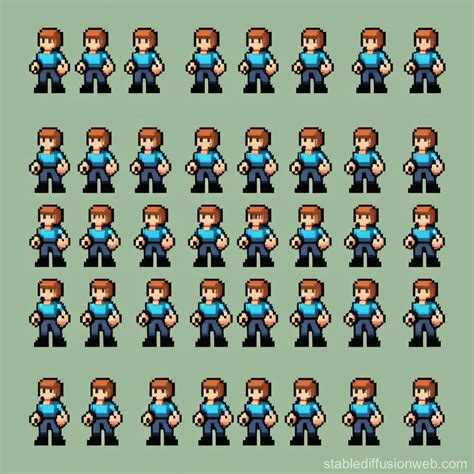 Sprite Sheet Main Character All Angles Vector Fps 1st Person Pov Attack