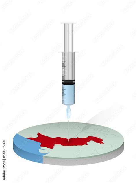Vaccination Of Pakistan Injection Of A Syringe Into A Map Of Pakistan