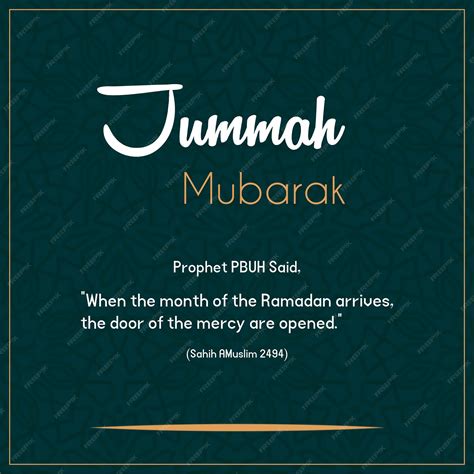 Premium Vector Free Vector Jummah Mubarak Greeting Background