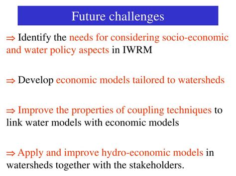 Ppt Hydro Economic Models Coupling Of Two Different Domains In Water
