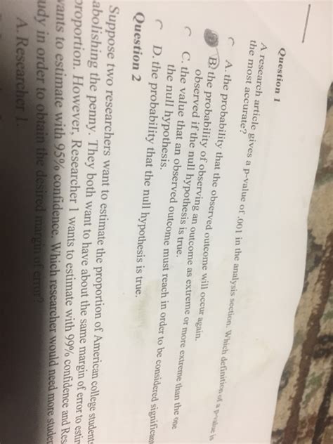 Solved A Researcher Conducts An Experiment On Human Memory