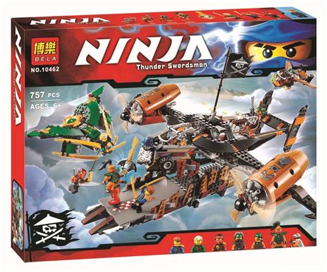 Free Shipping Bela 10462 Ninja Thunder Swordsman Spinjitzu Masters