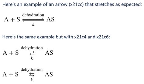 arrows x21c4 and x21c6 do not stretch · issue 2712 · mathjax mathjax · github