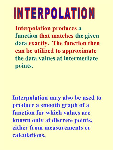 05 Interpolation Download Free Pdf Interpolation Function