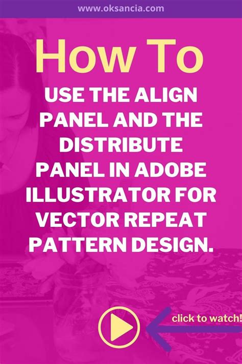 Video How To Use The Align Panel And The Distribute Panel In Adobe Illustrator For Vector