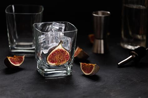 목테일 보드카 조리법 알코올 성주 목테일 레시피 크랜베리 주스 알코올 음료 무화과에 대한 스톡 사진 및 기타 이미지 무화과 칵테일 건강한 생활방식 Istock