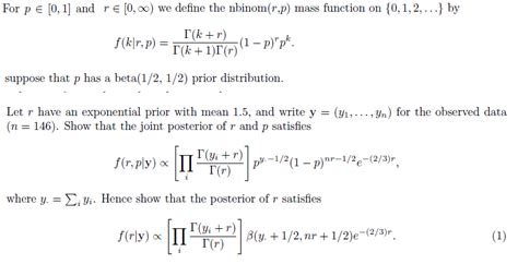 Solved Bayesian Methods Question Note The Negative Chegg