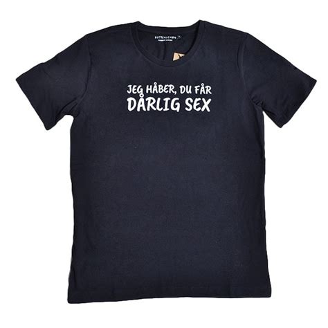 “dårlig Sex” Sort Tee Thomas Buttenschøn Thomas Buttenschøn