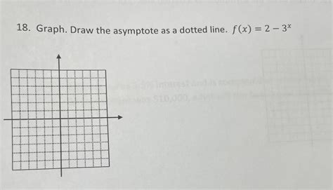 Solved 18 Graph Draw The Asymptote As A Dotted Line