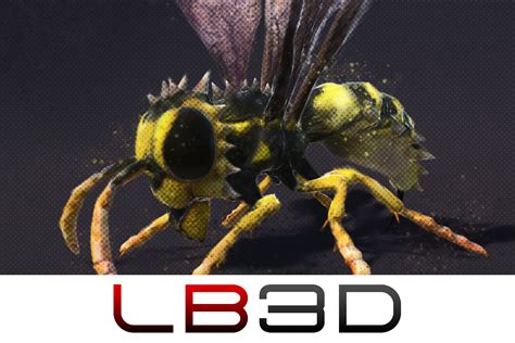 Horned Bat Wasp Simple Game Enemy 3D 生物 Unity Asset Store