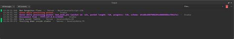 Error While Processing Packet Scripting Support Developer Forum
