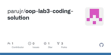 github parujr oop lab3 coding solution