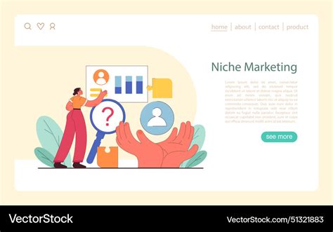Niche Marketing Analysis Royalty Free Vector Image