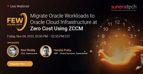Suneratech On Linkedin Migrate Oracle Workloads To Oracle Cloud Infrastructure At Zero Cost Using…